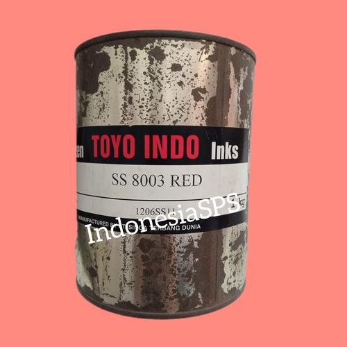 Jual Toyo Indo Merah Tinta pvc sablon Red 8003 campuran thinner m3 ...