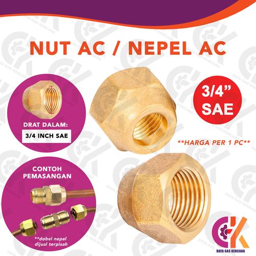 Jual Nut AC Nepel Nipple AC 3/4 SAE - Nut Flaring Flare Nut - Jakarta Barat - Daya Gas Kencana ...