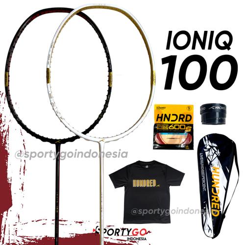 Jual Raket Badminton HUNDRED IONIQ 100 Original / HNDRD IONIC - BLACK ...