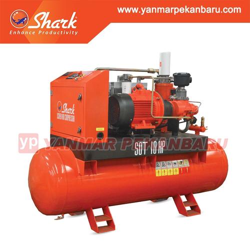 Jual MESIN KOMPRESOR / SCREW AIR COMPRESSOR OPEN TYPE SHARK SOT 15 HP ...