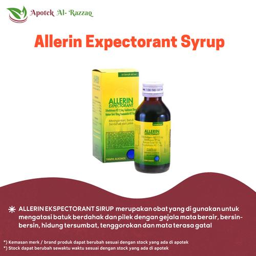 Jual Allerin Expectorant Syrup 60 ml - Pilek dan Batuk Berdahak - Kab ...
