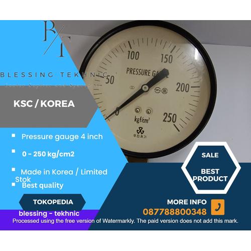Jual Pressure Gauge raket 4" / 250 kgf/cm2 Merk KSC KOREA - Jakarta ...
