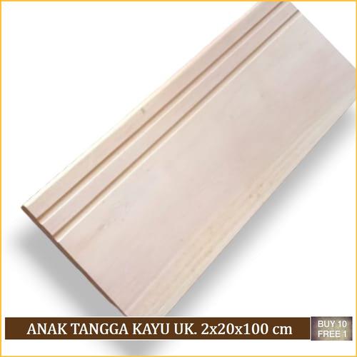 Promo Anak Tangga Kayu Papan Mahoni Ukuran 20x100 Motif GarisTanpa ...