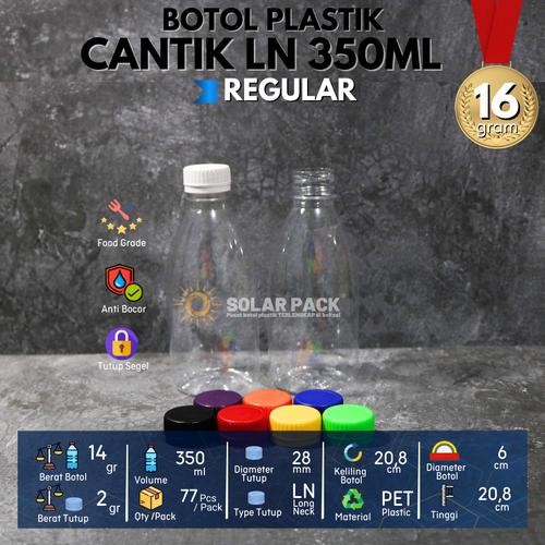 Jual Botol plastik minuman 350ml cantik tutup LN warna warni - Kota ...