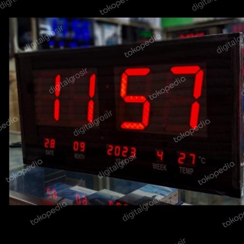 Jual Jam Dinding Digital Led Jumbo 7037 - Merah - Jakarta Pusat ...