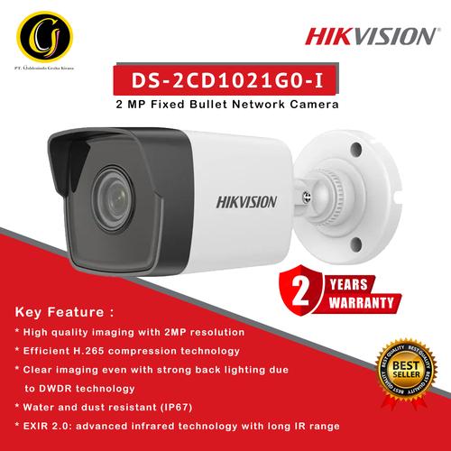 Promo DS-2CD1021G0-I - HIKVISION IP CAMERA 2MP FIXED BULLET CAMERA ...