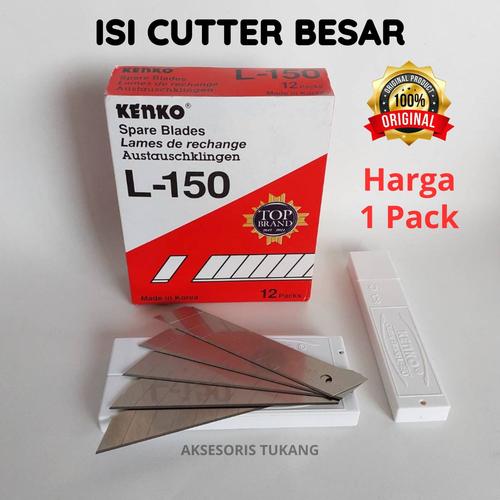 Jual Isi Cutter Besar Kenko L150 / Refill Mata Pisau Cutter Kenko ...