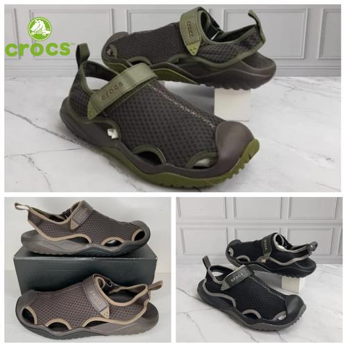 Jual Sandal Sepatu Crocs Swiftwater Mesh Wave Man/Sepatu Crocs/Sandal ...