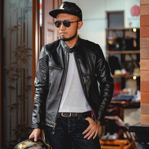 Jual Schott 664 Retro Caferacer - Cowhide Leather Jacket Original Made ...