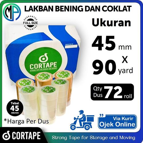 Jual Lakban / Isolatip Cortape 2 inch 45mm x 90yard PerDus (VIA GOJEK ...
