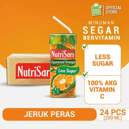 Promo NutriSari Squeezed Orange 200ml (24 pcs) - Jeruk Peras Tinggi Vit ...