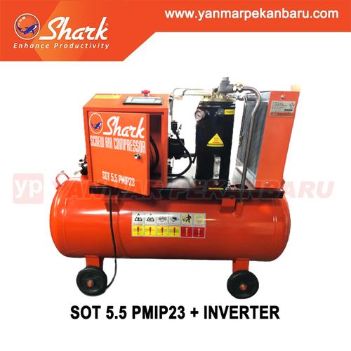 Jual MESIN KOMPRESOR / SCREW AIR COMPRESSOR OPEN TYPE SHARK SOT 5.5 HP ...