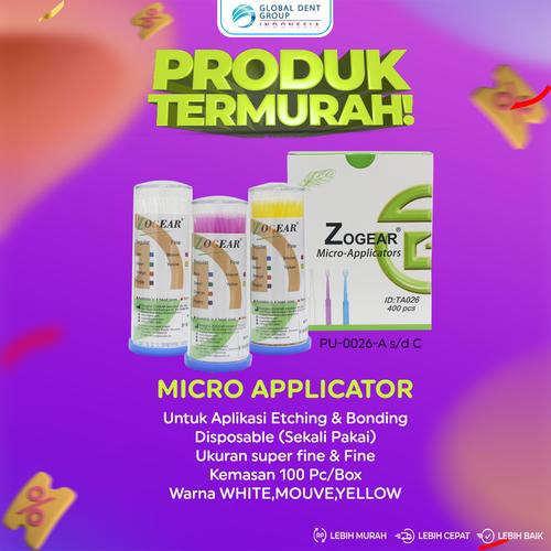 Jual Dental Micro Applicator Brush/Microbrush/Dental Brush isi 100pcs ...