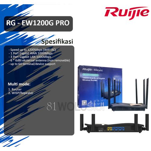 Jual Ruijie RG EW1200G PRO dual band Wireless AC 1200Mbps Indoor Router ...