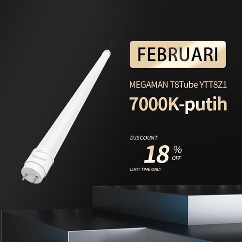 Jual LAMPU T8 LED MEGAMAN LED TUBE T8 CAHAYA PUTIH YTT8Z1 - Kota ...