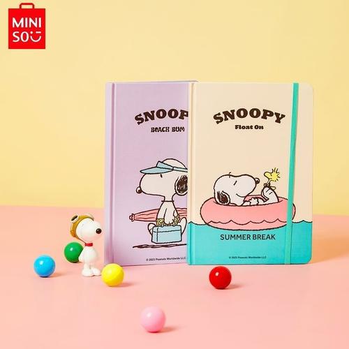 Jual Miniso Snoopy Summer Travel Collection A5 Blank Paper Hardcover ...