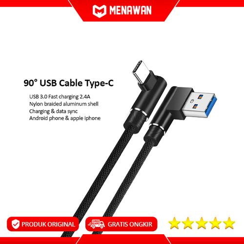 Jual 90° L Type-C USB Kabel USB Type C Fast Charging Gaming Nylon ... Jual 90° L Type-C USB Kabel USB Type C Fast Charging Gaming Nylon ...