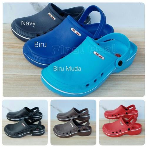 Jual Sandal Kodok Biru Muda Hema Sandal Medis, Sandal Santai Anti Air ...