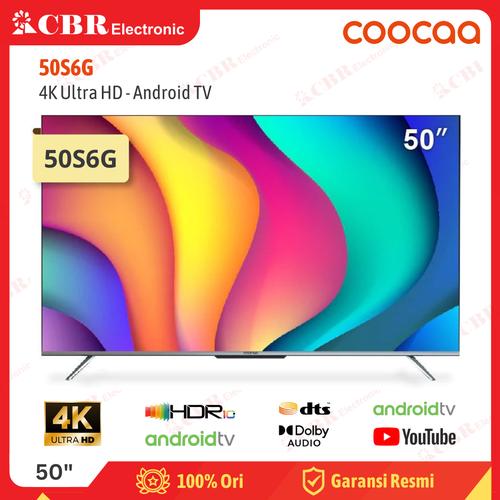 Jual TV Coocaa 50 Inch LED 50S6G (4K UHD - Android TV) - Kota Batam ...