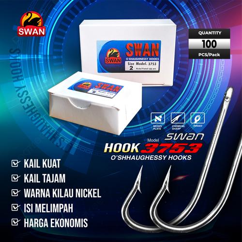 Jual Kail/Hook Kotak Swan 3753 Gagang Panjang Nikel Putih Mengkilap ...
