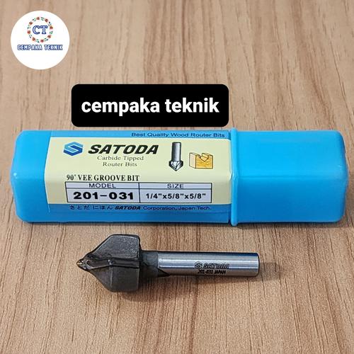 Jual Satoda Router Bits 201-031 Mata profil Vee Grove 16mm Mata profil ...