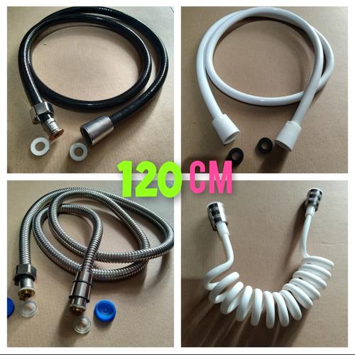 Jual selang flexible kepala jet shower dibet semprotan toilet wc 120cm ...