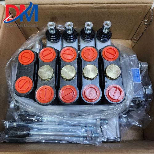 Jual PC100/4P PORT 3/4" INCH HAND CONTROL VALVE HYDRAULIC 100LPM 4 TUAS ...