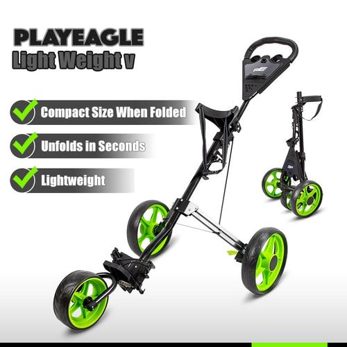 Jual Trolley Golf-Trolli Golf-Kereta Golf Playeagle 3 Roda - Hijau ...