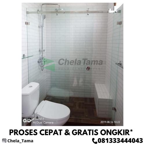 Jual Shower Box Kaca Tempered 10mm - Pintu Sliding Single - Kota Depok ...