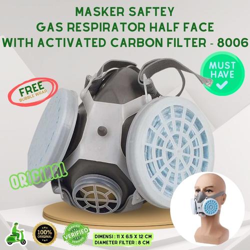 Jual Masker Gas Respirator Anti Debu Bau Dust Industrial Mask Safety ...