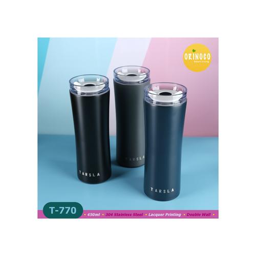 Jual MUG GELAS KOPI TEH T-770 STAINLESS 450ML CUP PORTEBLE VACUUM FLASK ...