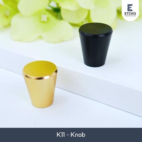 Jual K11 Door Knob Handle Modern Black | Tarikan Pintu Laci Bulat Hitam ...
