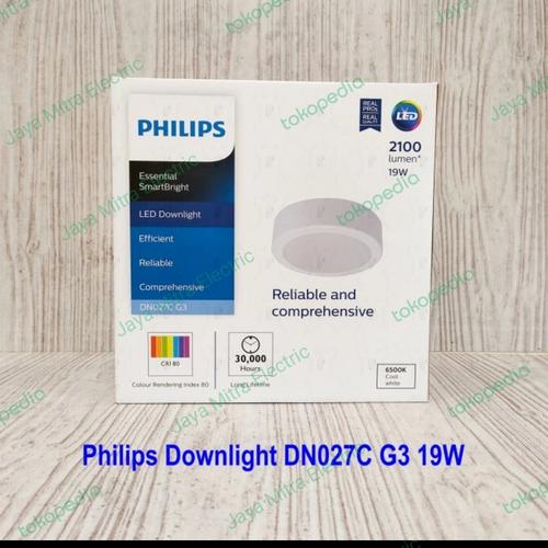 Jual Philips Lampu LED Downlight 18 Watt / 18W DN027C LED15 8" Outbow ...