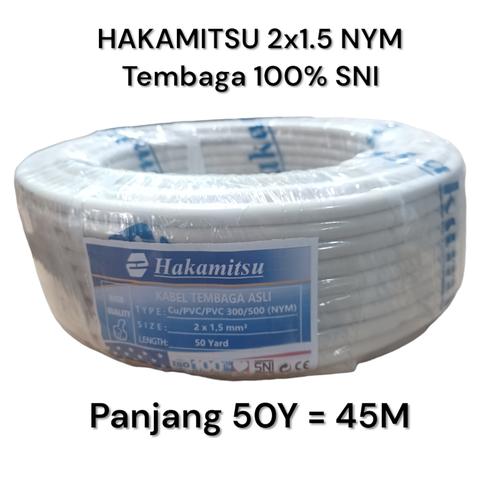 Jual Kabel 2x1.5 NYM Hakamitsu SNI Tembaga 100% - Kab. Tangerang ...