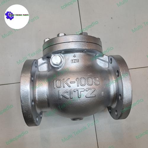 Jual Swing Check Valve Cast Iron Jis 10k 4" inch DN100 KITZ / Klep ...