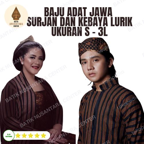 Promo Baju Batik Surjan Lurik Bahan Halu Pakaian Adat Jawa Tradisional ...