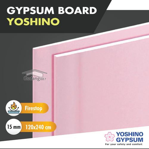Jual Gypsum Yoshino Fire Resistance 15 mm / Gipsum Yosino FR / Anti Api ...