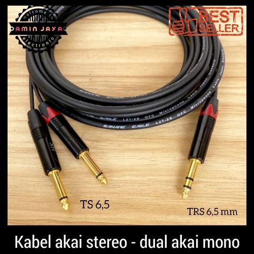 Jual Kabel jack trs akai stereo to dual akai mono panjang 3 meter - 8 meter - Kota Tangerang ...
