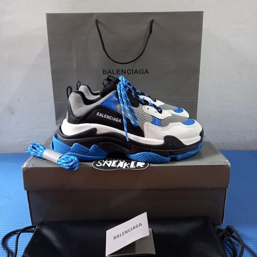 Jual Sepatu Pria BLCG in White Blue Black Mesh and Nilon Sneakers ...