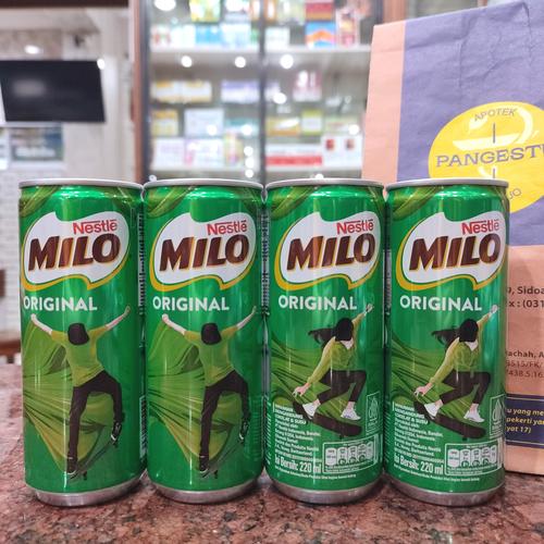 Jual Milo Kaleng ORIGINAL Cokelat 220ml / Susu Kalsium Nestle Chocolate ...