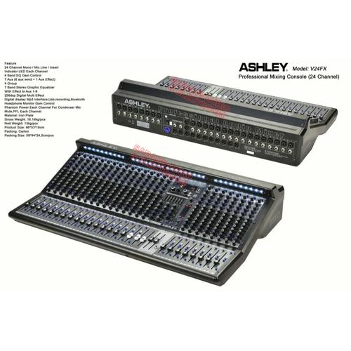 Jual MIXER AUDIO ASHLEY V24FX V 24 FX ORIGINAL 24 CHANNEL - Jakarta Timur - Sarang Audio ...