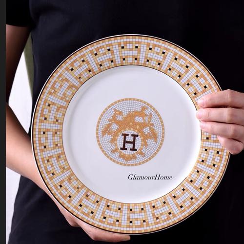 Jual Piring Makan Keramik Ceper Hermes Satuan - Plate 10" - Jakarta ...