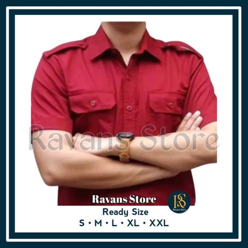 Promo Kemeja Pria Enzino Sport Seragam Kerja PDH PDL Lengan Pendek ...