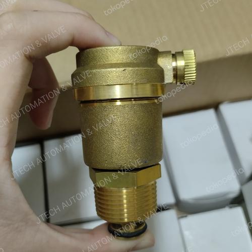 Jual small automatic air vent valve brass / kuningan gala 1" inch ...