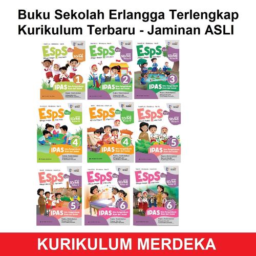 Jual ESPS IPAS SD 1 2 3 4 5 6 Vol 1 2 Kurikulum Merdeka Erlangga - 5 SD VOL 1 - Kab. Tangerang ...