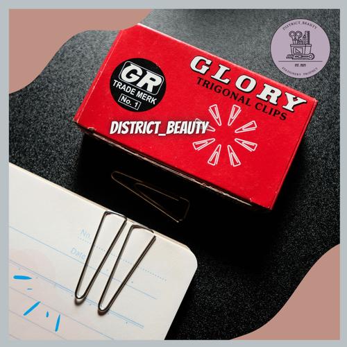 Jual Penjepit Kertas / Paperklip Segitiga Trigonal Clip Glory - Jakarta ...
