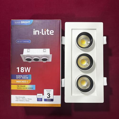 Jual INDC402 Lampu Downlight LED Spotlight Sorot IB Inbow 18W Watt 3 ...