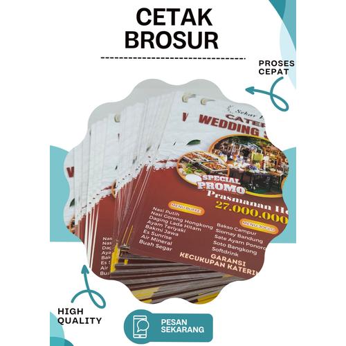 Jual CETAK PAKET BROSUR 1 RIM ( 1SISI / 2 SISI ) - 1 SISI, A4 - Kab ...