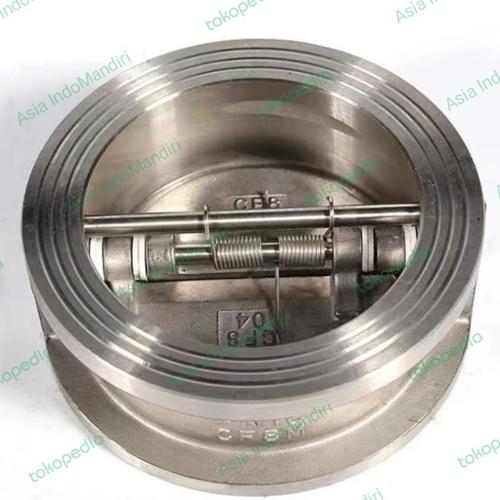 Jual Wafer Check Valve SS304 4" inch Double Door Full Stainless SS 304 ...