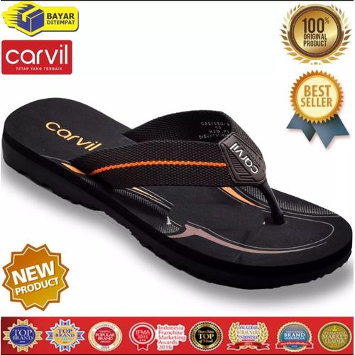 Jual PROMO SENDAL CARVIL SENDAL JEPIT CARVIL PRIA TERLARIS UK 33-43 ...
